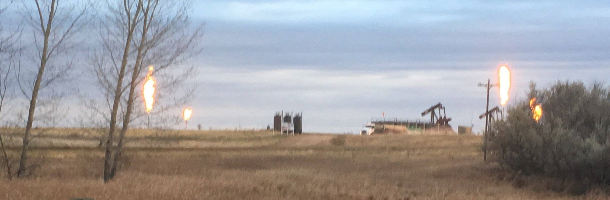 Fracking and Flaring at Van Hook – The Prairie Blog